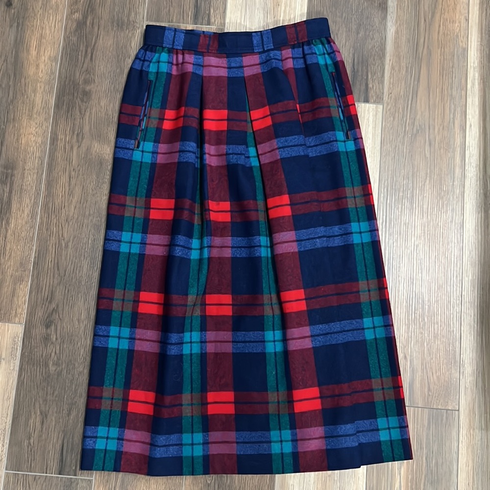 Pendleton Wool Plaid Tartan Skirt - Gem